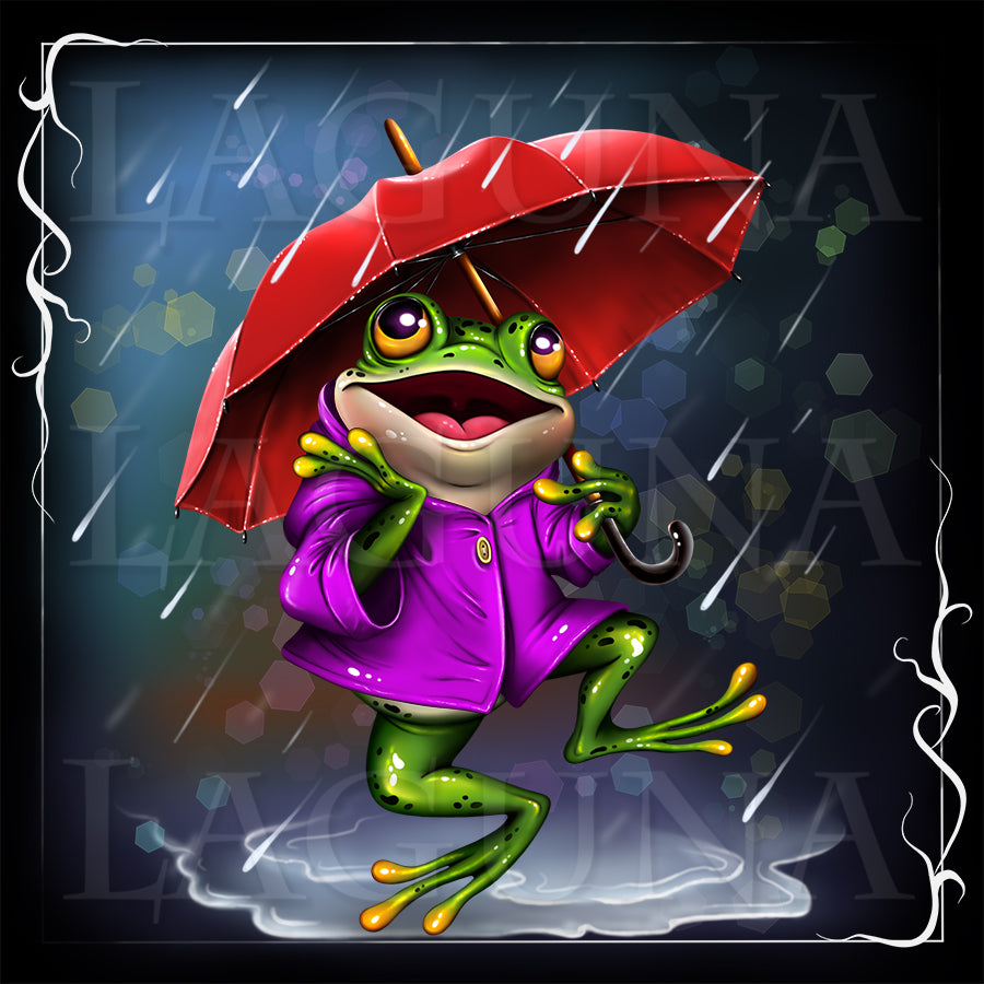 Frog Dancing in the Rain – Laguna Art Shop