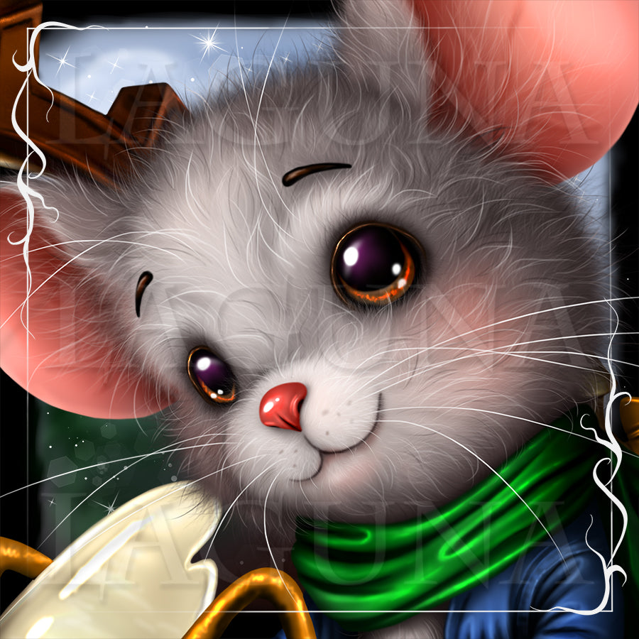 Mouse Riding a Monowheel – Laguna Art Shop