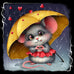 Rain of Hearts (Mouse) – Laguna Art Shop