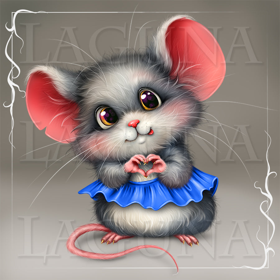 Rain of Hearts (Mouse) – Laguna Art Shop